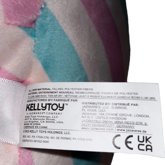 Toys | Squishmallow 12 Bevin Rainbow Pastel Cotton Candy Snowcone Fuzzy ...